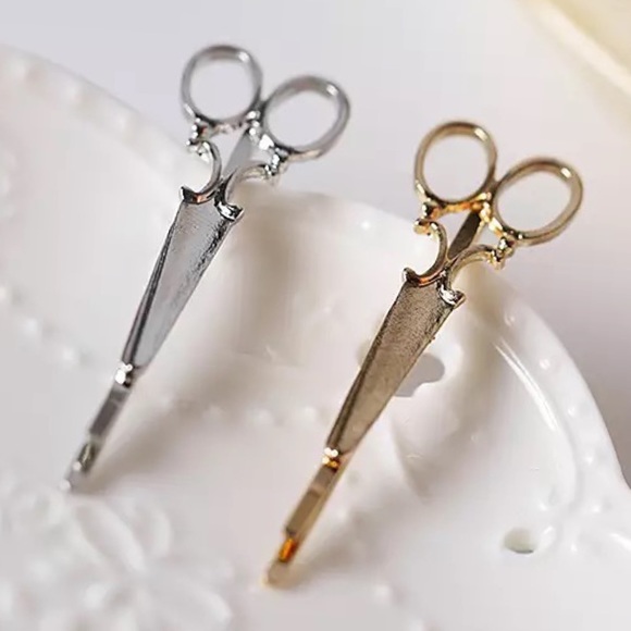 Accessories | 2 Pcs Decorative Scissor Hair Pins | Poshmark